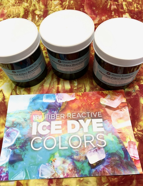 Dharma's Three Ice Dye Dyes - Lynda Heines Fabric Design